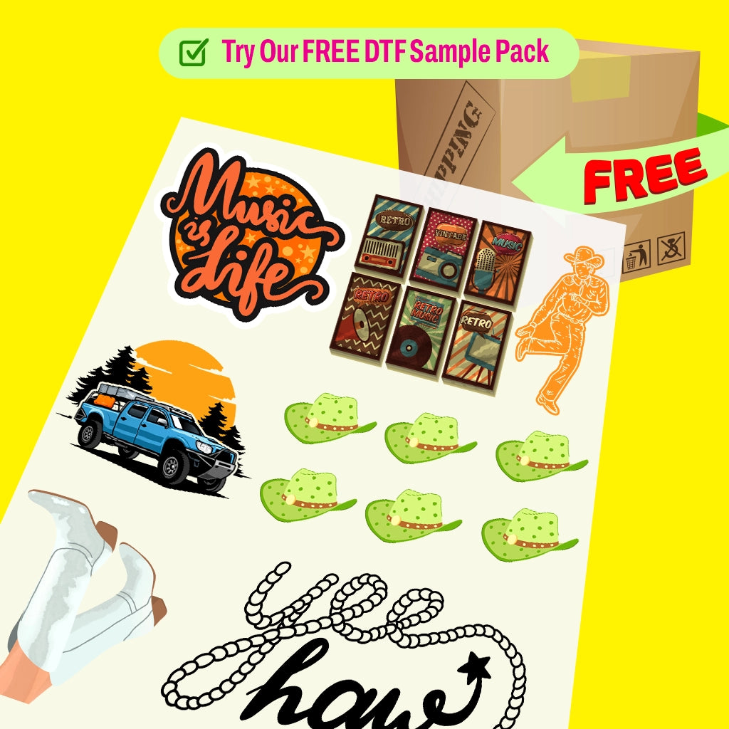 DTF Print Free Sample | Test DTF Printing on Shirts – MusicCityDTF